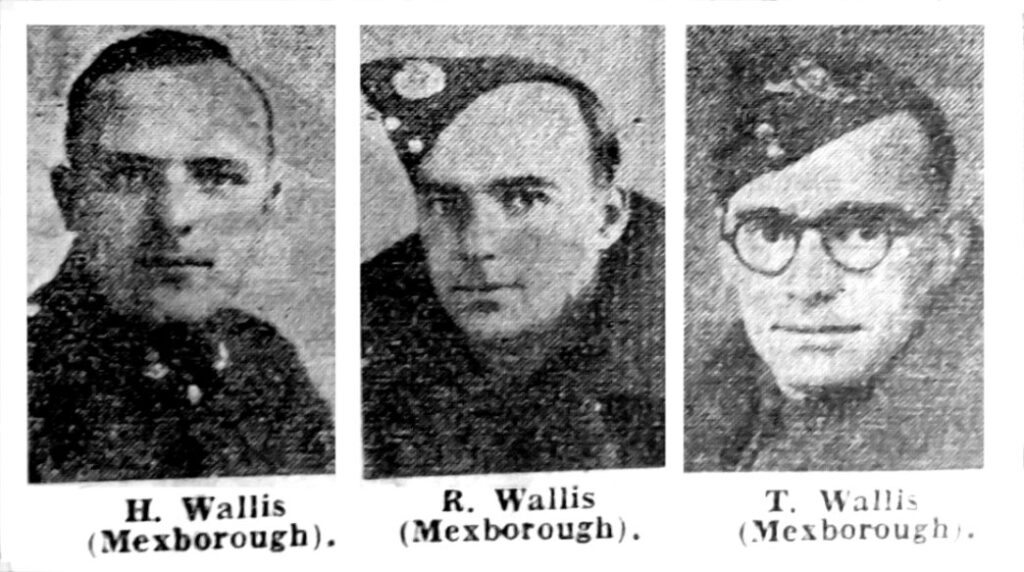 Soldiers – Wallis, Howard, Roland & Thomas – Three Mexborough Brothers ...